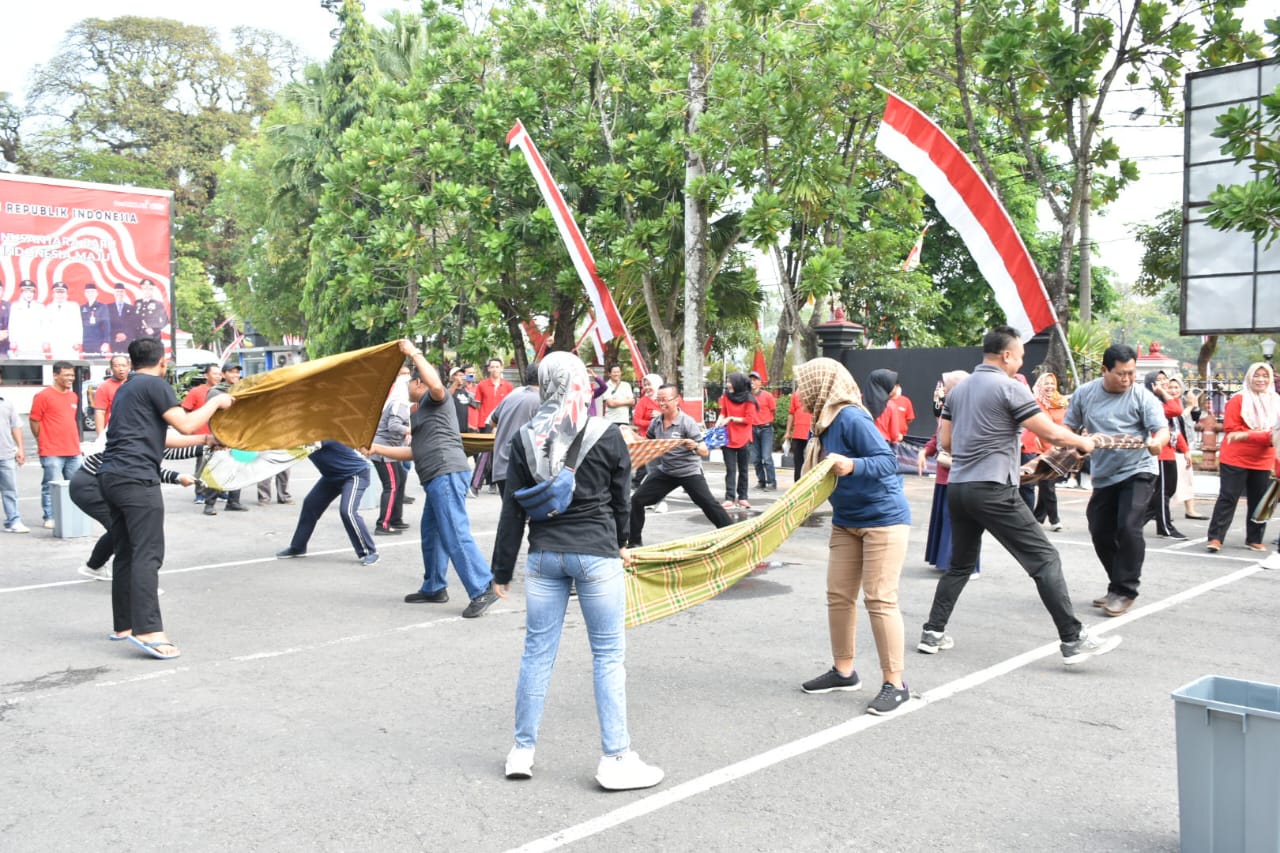 Pererat persatuan, ASN dilingkungan Setda Grobogan Gelar Lomba 17-san